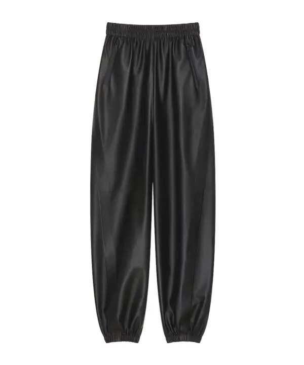 Givenchy Jogger Pants In Nappa Leather - Black