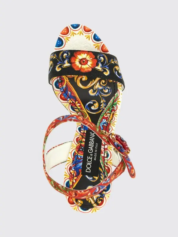 Dolce & Gabbana Brocade Wedge Sandals