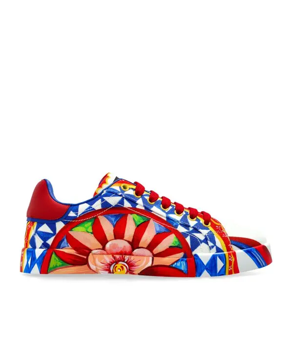 Dolce & Gabbana Lace-up Sneakers - Red