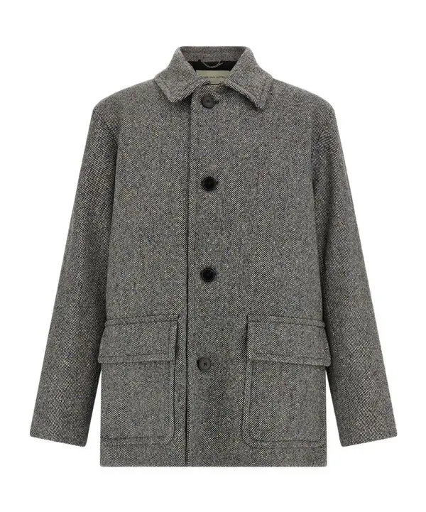 Dries Van Noten Long-sleeved Coat With Multi-colored Stripes