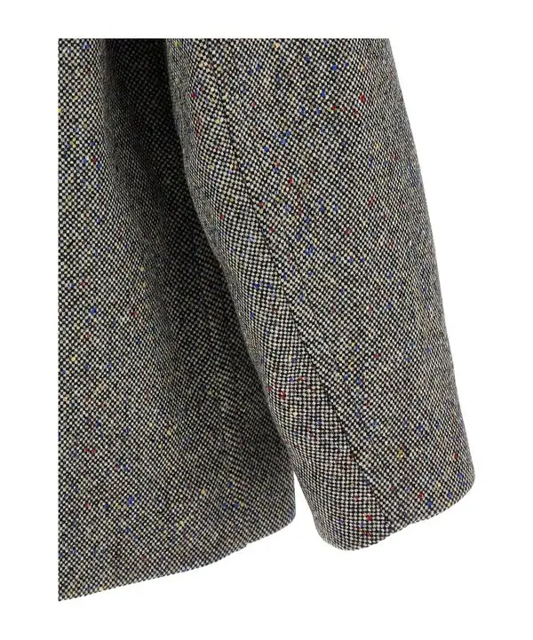 Dries Van Noten Long-sleeved Coat With Multi-colored Stripes