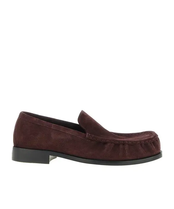 Dries Van Noten Suede Loafers - Red