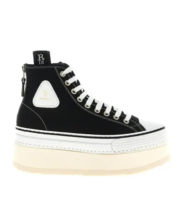 R13 High-top Sneakers - Black