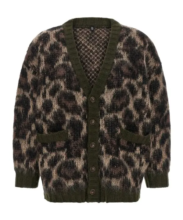 R13 Single-breasted Knit Cardigan - Brown