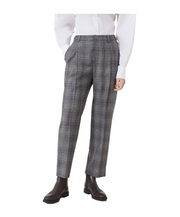 Brunello Cucinelli Checked Trousers - Black