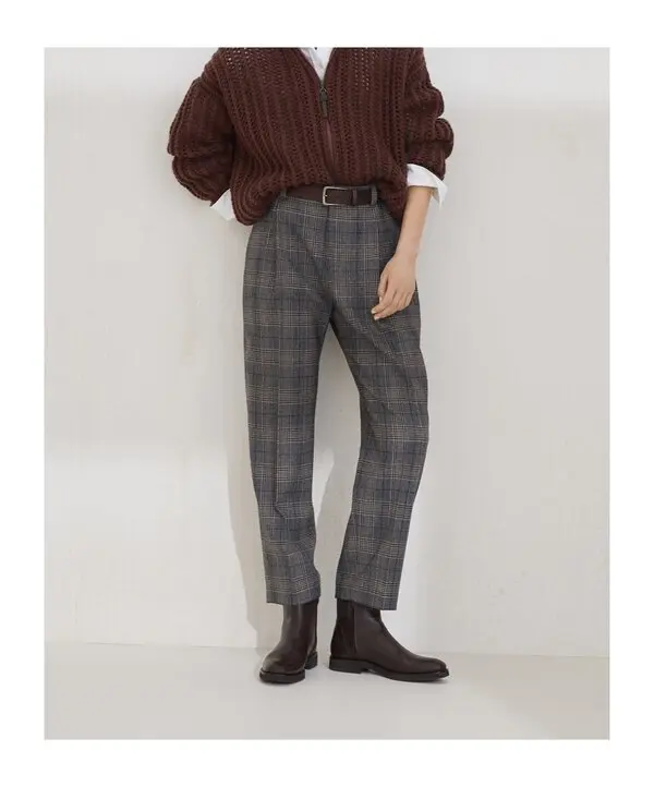 Brunello Cucinelli Checked Trousers