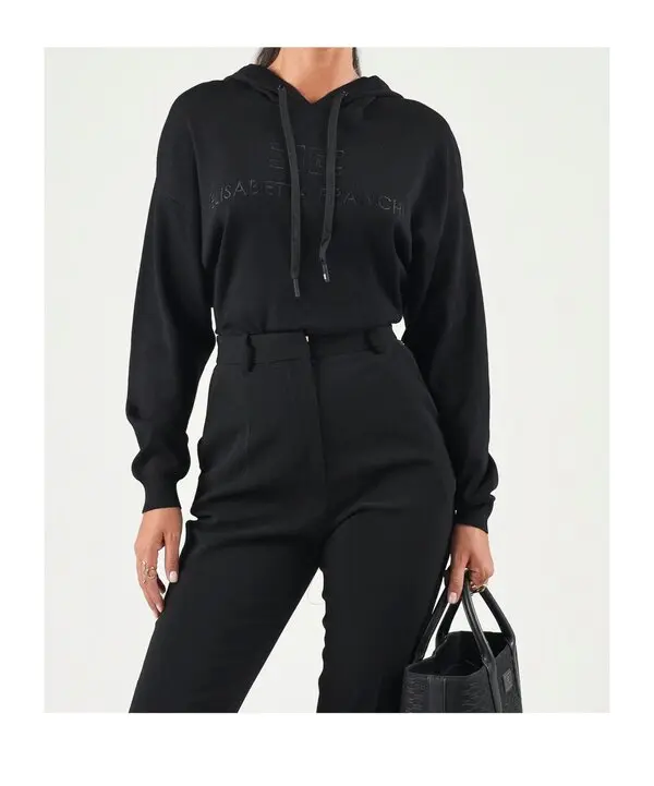 Elisabetta Franchi Embroidered Hooded Jumpsuit