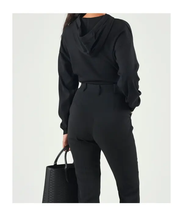 Elisabetta Franchi Embroidered Hooded Jumpsuit