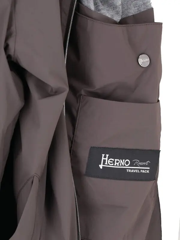 Herno Zip-up Hooded Casual Jacket