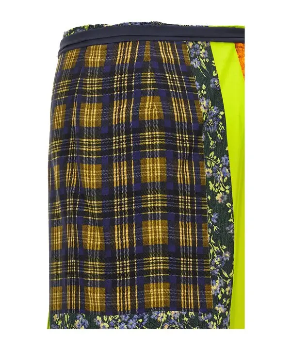 Dries Van Noten Floral Patchwork Silk Wrap Skirt