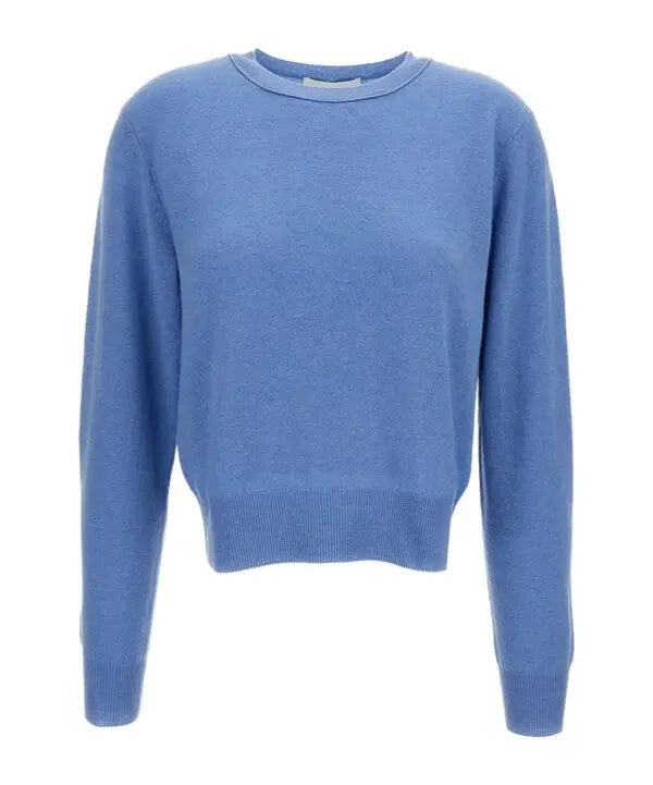 LISA YANG Crew Neck Knitwear - Sky-blue