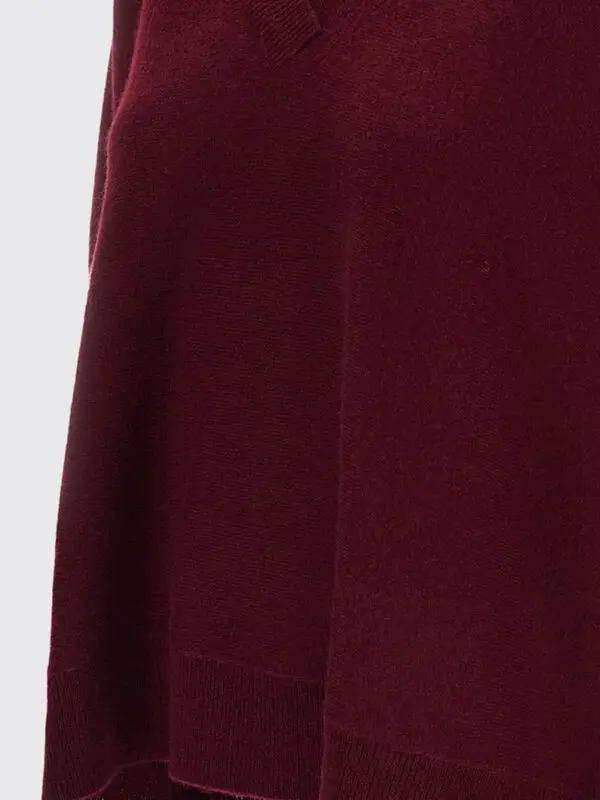 LISA YANG Ribbed V-neck Long Sleeve Sweater