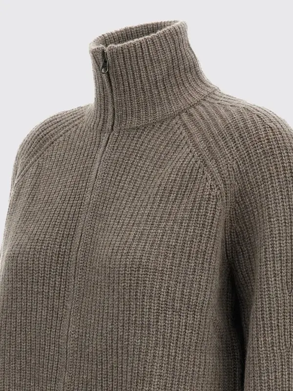 LISA YANG High Collar Zip-up Cardigan