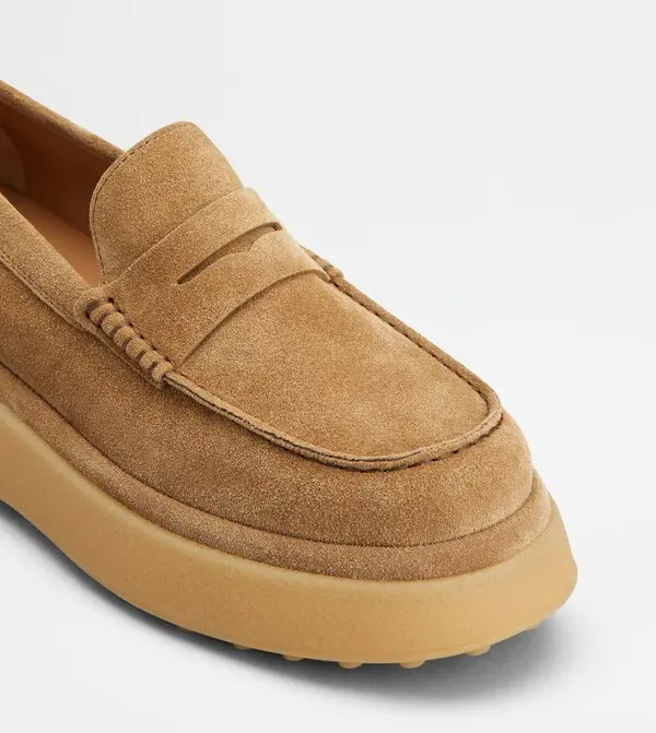 TOD'S Logo-plaque Slip-on Loafers