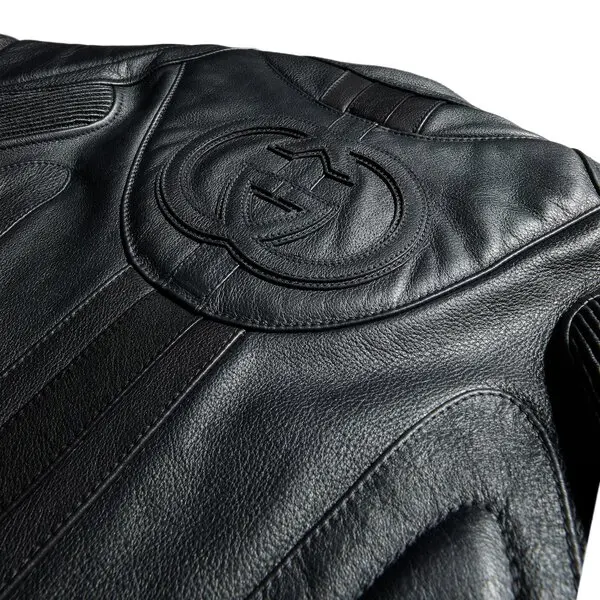 Gucci Grainy Laminated Leather Jacket - Black
