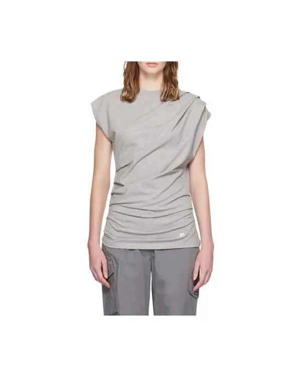 GANNI Draped Jersey Top - Paloma