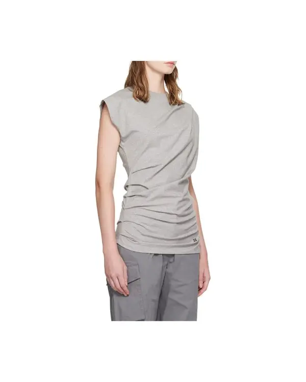 GANNI Draped Jersey Top - Paloma