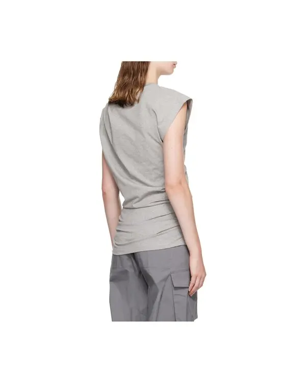 GANNI Draped Jersey Top - Paloma
