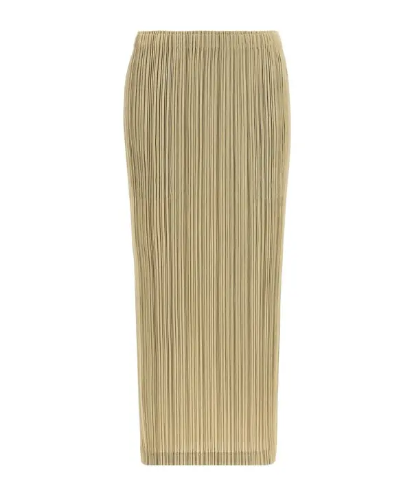 Issey Miyake Pleated Technical Fabric Skirt