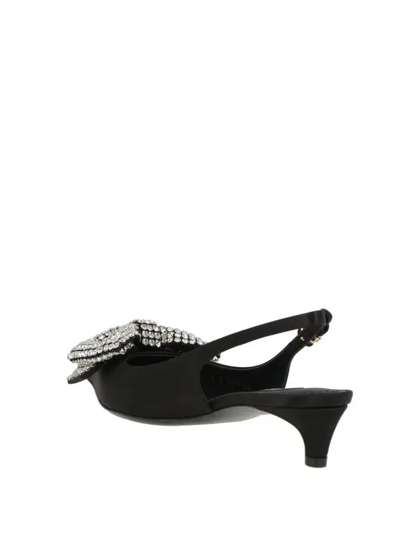 Dolce & Gabbana Embellished Bow Slingback Pumps
