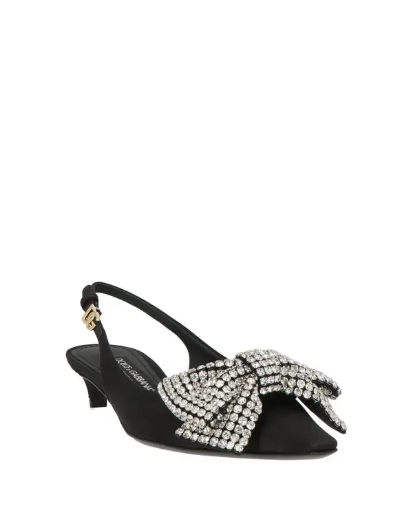 Dolce & Gabbana Embellished Bow Slingback Pumps