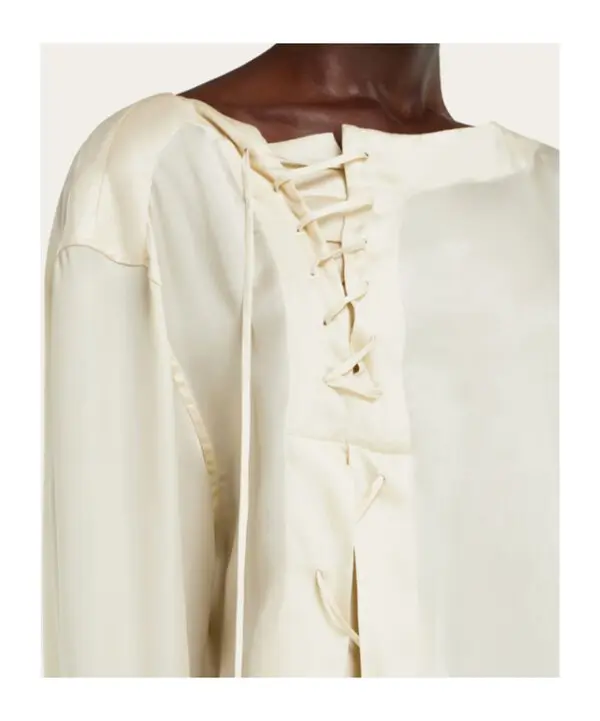 FERRAGAMO Lace-up Detail Top