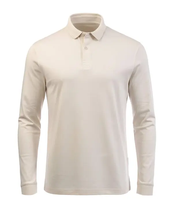 Hugo Boss Longsleeve Polo Shirt - White