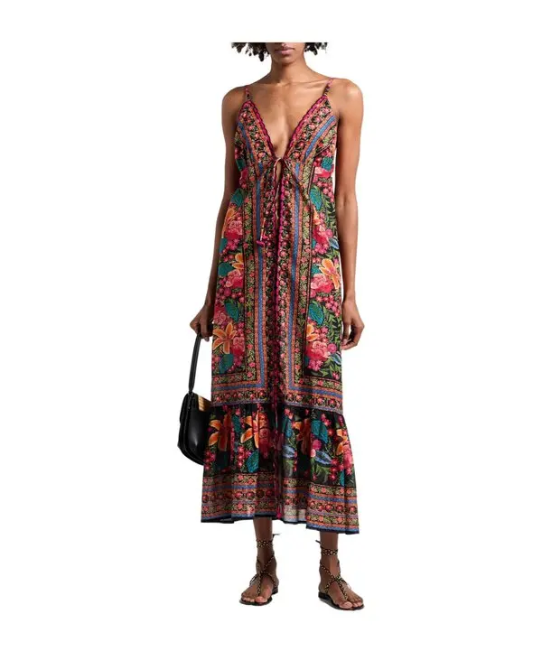 Farm Rio Floral Sleeveless Dress