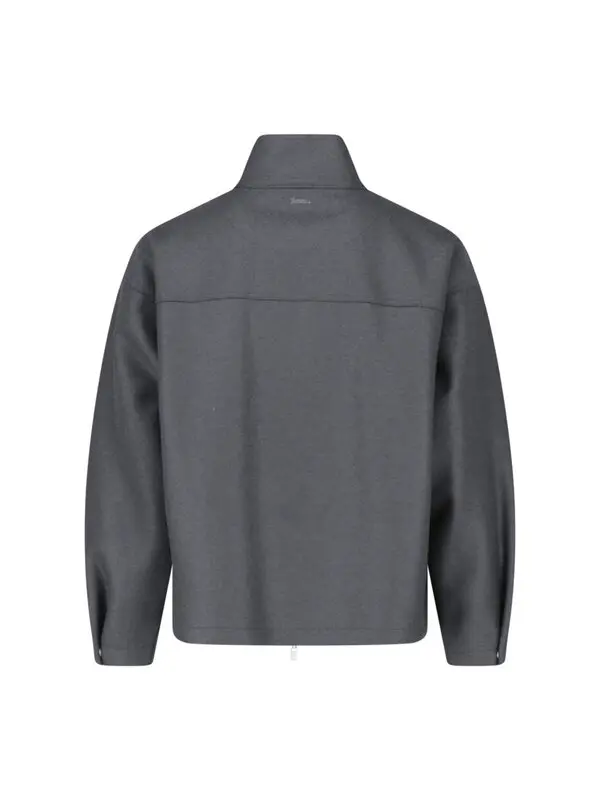 Herno Zip-up Hooded Casual Jacket
