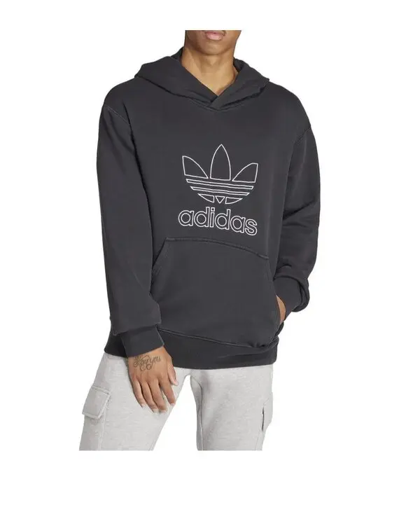 ADIDAS ORIGINALS Relaxed Fit Hooded Sweatshirt With Logo Detail