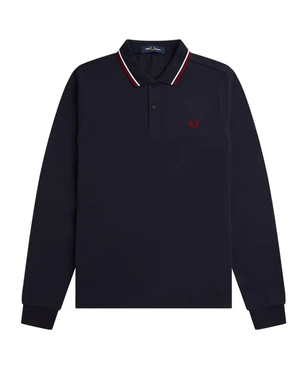 Fred Perry Longsleeve Collared Polo Shirt