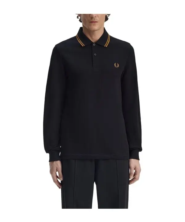 Fred Perry Longsleeve Collared Polo Shirt