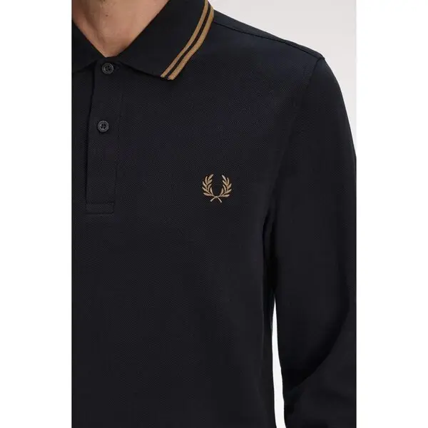 Fred Perry Longsleeve Collared Polo Shirt