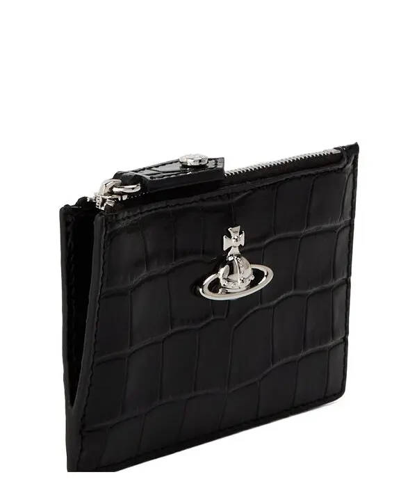 VIVIENNE WESTWOOD Glossy Crocodileembossed Card Holder