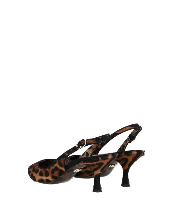 Dolce & Gabbana Leopard Print Slingback Pumps