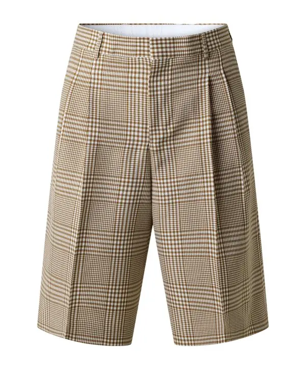 AMI Paris Checkered Bermuda Shorts