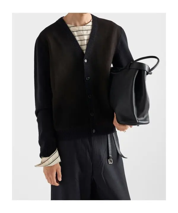 Prada Wool Cardigan - Black