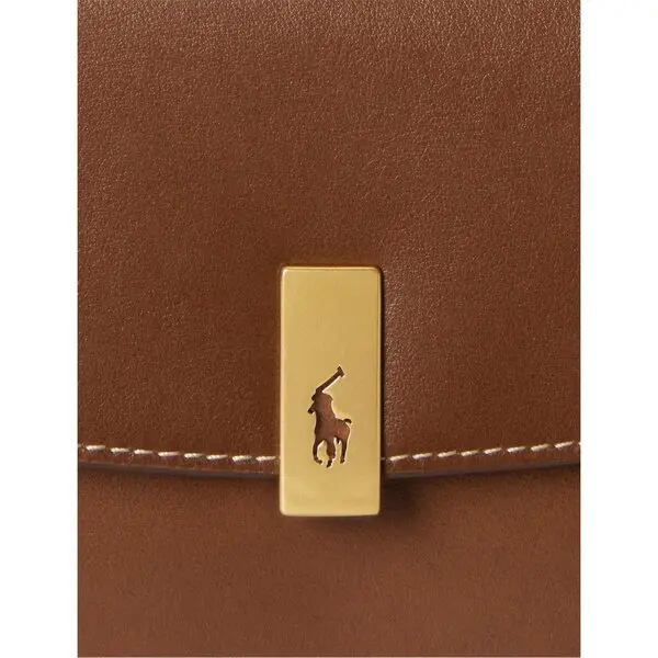 Polo Ralph Lauren Smooth Leather Crossbody Bag With Chain Strap
