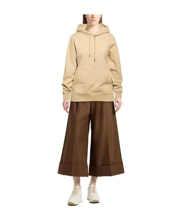 Burberry Hooded Sweatshirt With Embroidered Logo