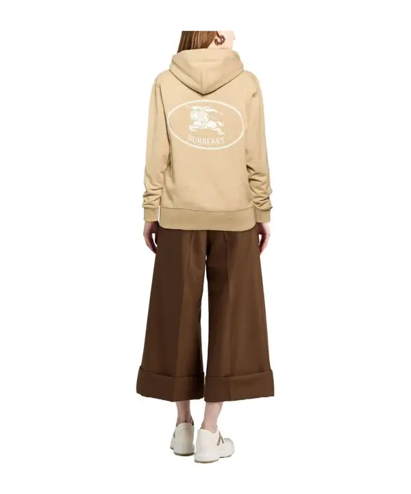 Burberry Hooded Sweatshirt With Embroidered Logo