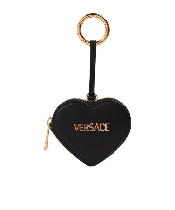 Versace Heartshaped Coin Purse - Black