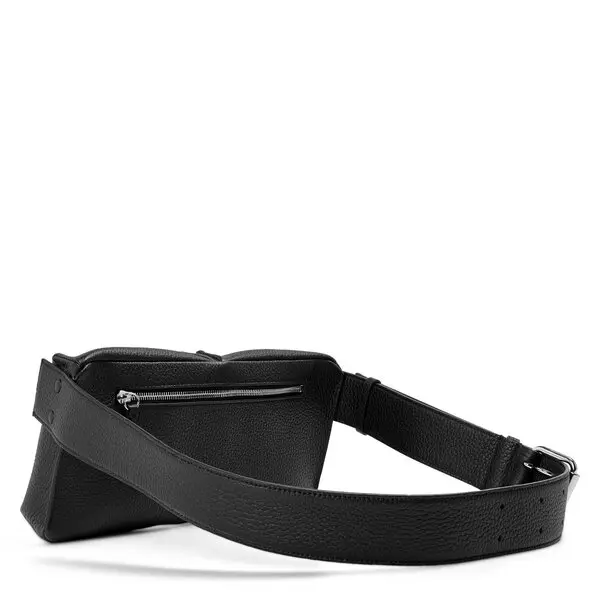 Givenchy Grained Leather Double Pocket Waist Bag
