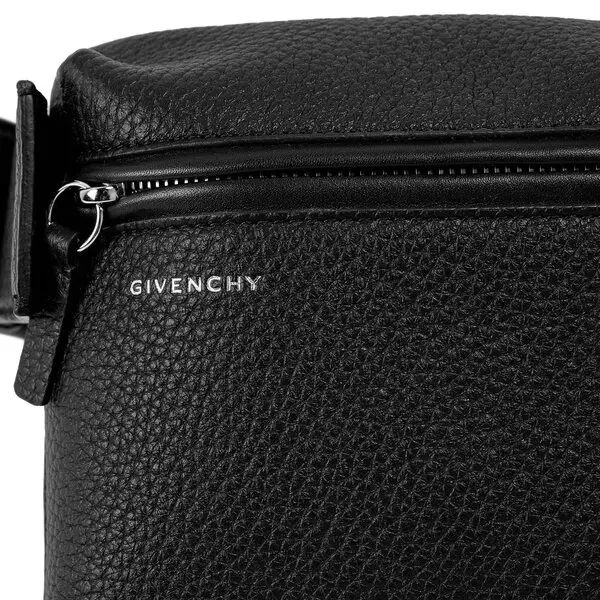 Givenchy Grained Leather Double Pocket Waist Bag