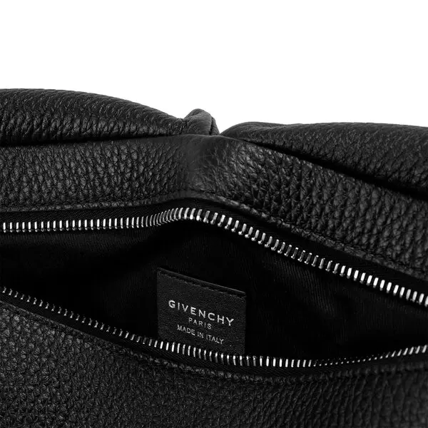 Givenchy Grained Leather Double Pocket Waist Bag