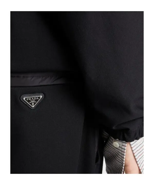 Prada Fleece Pants With Re-nylon Details