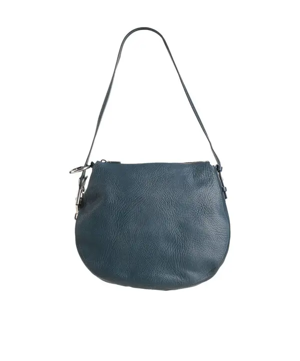 Burberry Large Litchi Leather Tote Bag - Blue