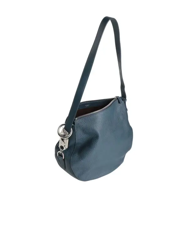 Burberry Large Litchi Leather Tote Bag