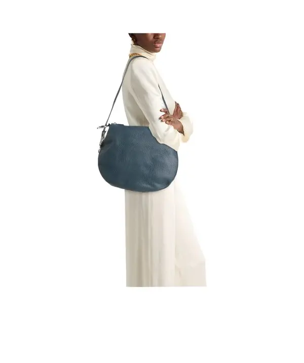 Burberry Large Litchi Leather Tote Bag