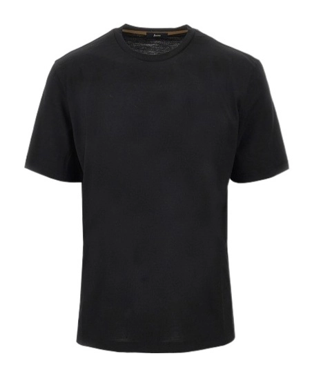 Herno Crew-neck Short-sleeve T-shirt - Black