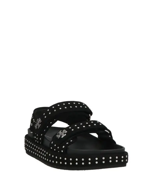 Tory Burch Embellished Studded Platform Slingback Sandals